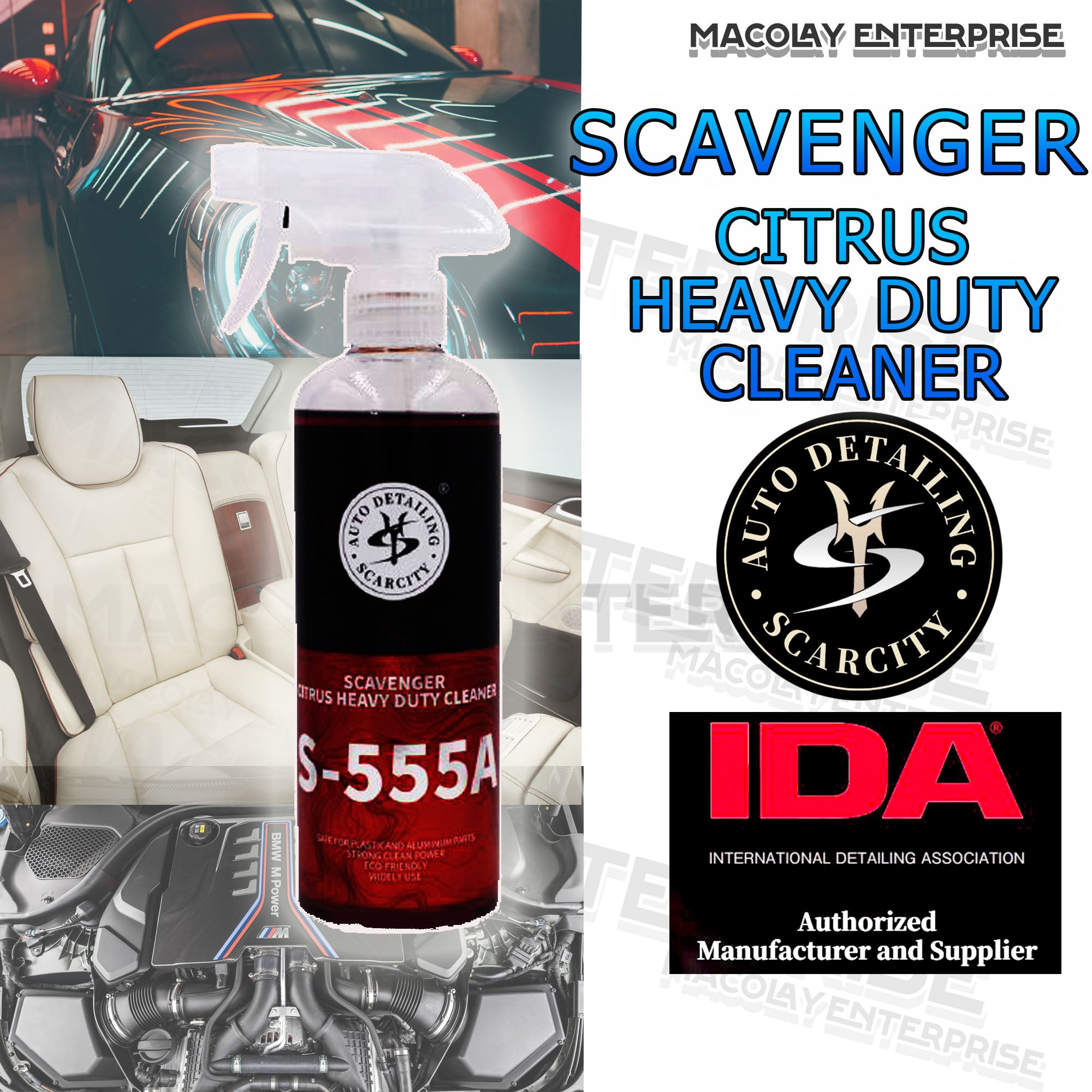 Scarcity Scavenger Citrus Heavy Duty Car Cleaner S-555A 500ml – MacoLAy ...