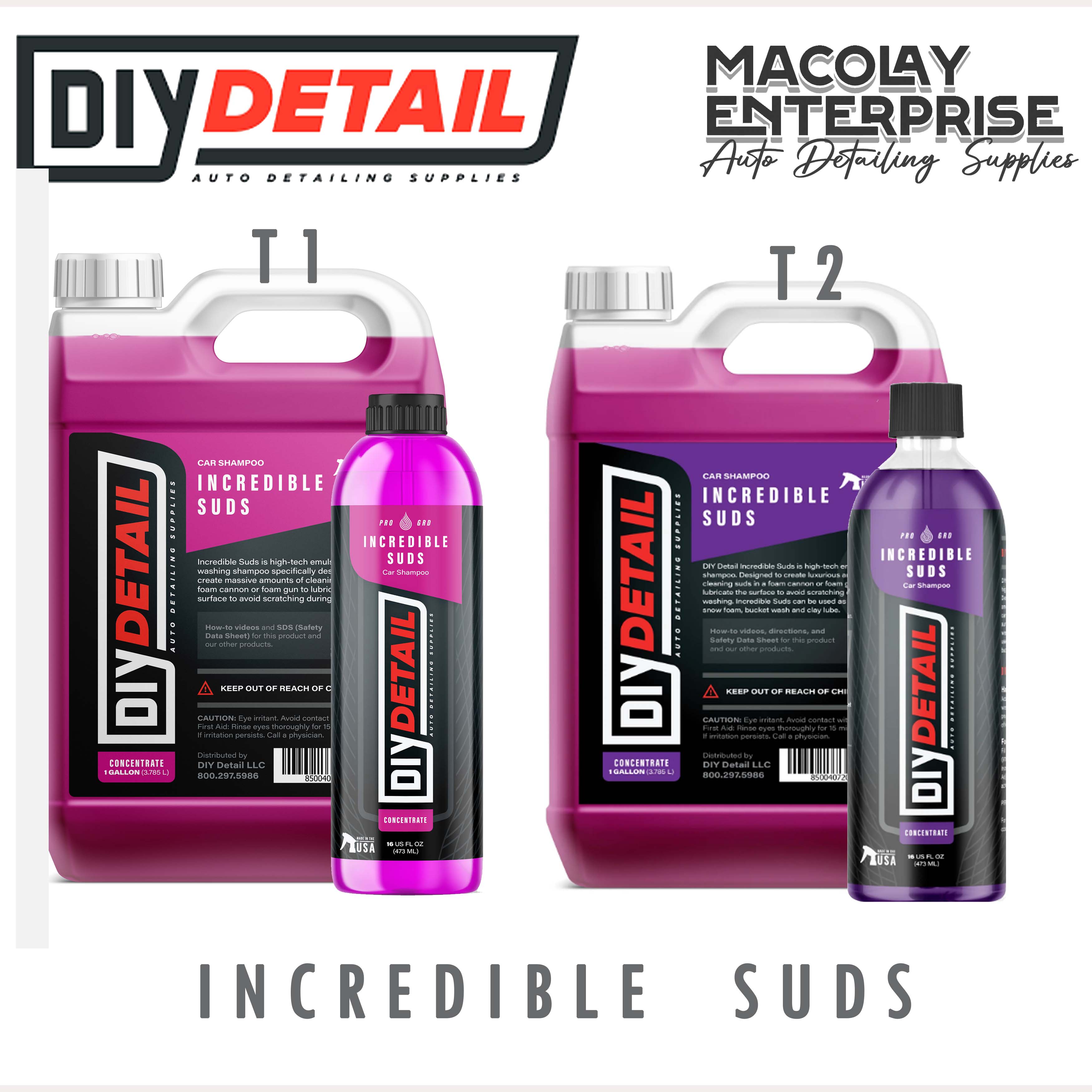 DIY Detail Incredible Suds T1 or T2 – MacoLAy Enterprise